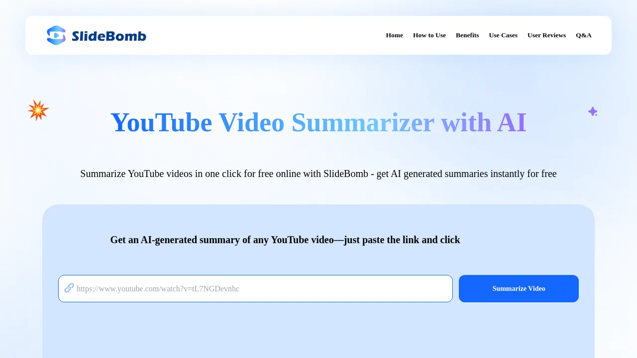 Youtube Video Summarizer - BestofAI